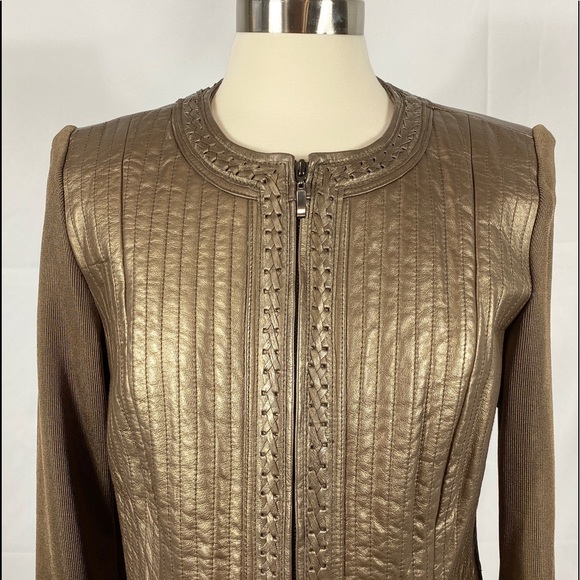 Peter Nygard | Jackets & Coats | Nygard Collection Bronze Leather ...